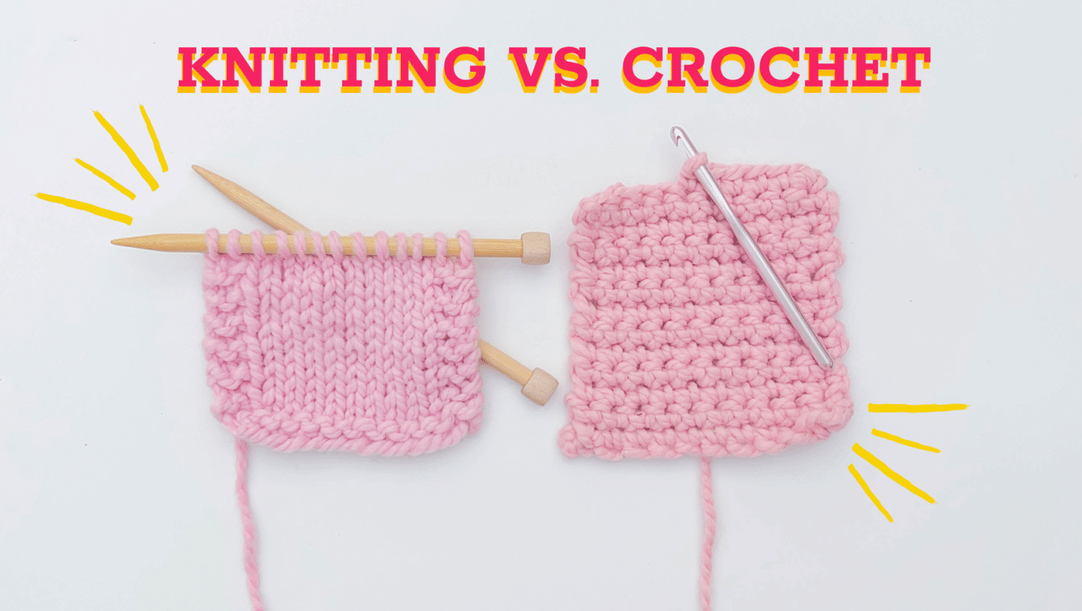 Knitting vs Crochet [2 Great Beginner Crafts]