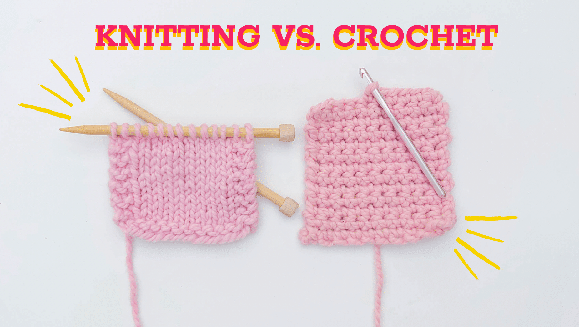 Knitting vs Crochet [2 Great Beginner Crafts]
