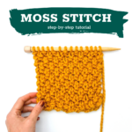 Moss Stitch for Beginners [4 Easy Steps]