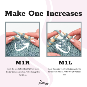 M1L Knitting & M1R Knitting Increases [2 Easy Techniques]