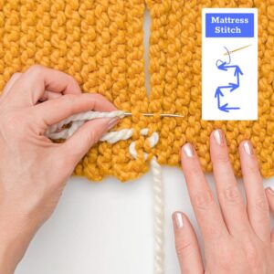 Mattress Stitch for Seaming Knits [2 Easy Steps]