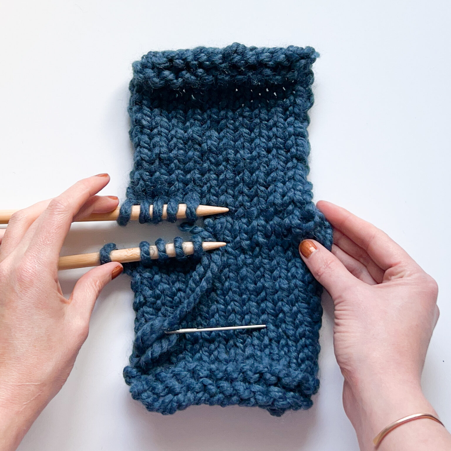 Kitchener Stitch for Invisible Seams [4 Quick Steps!]