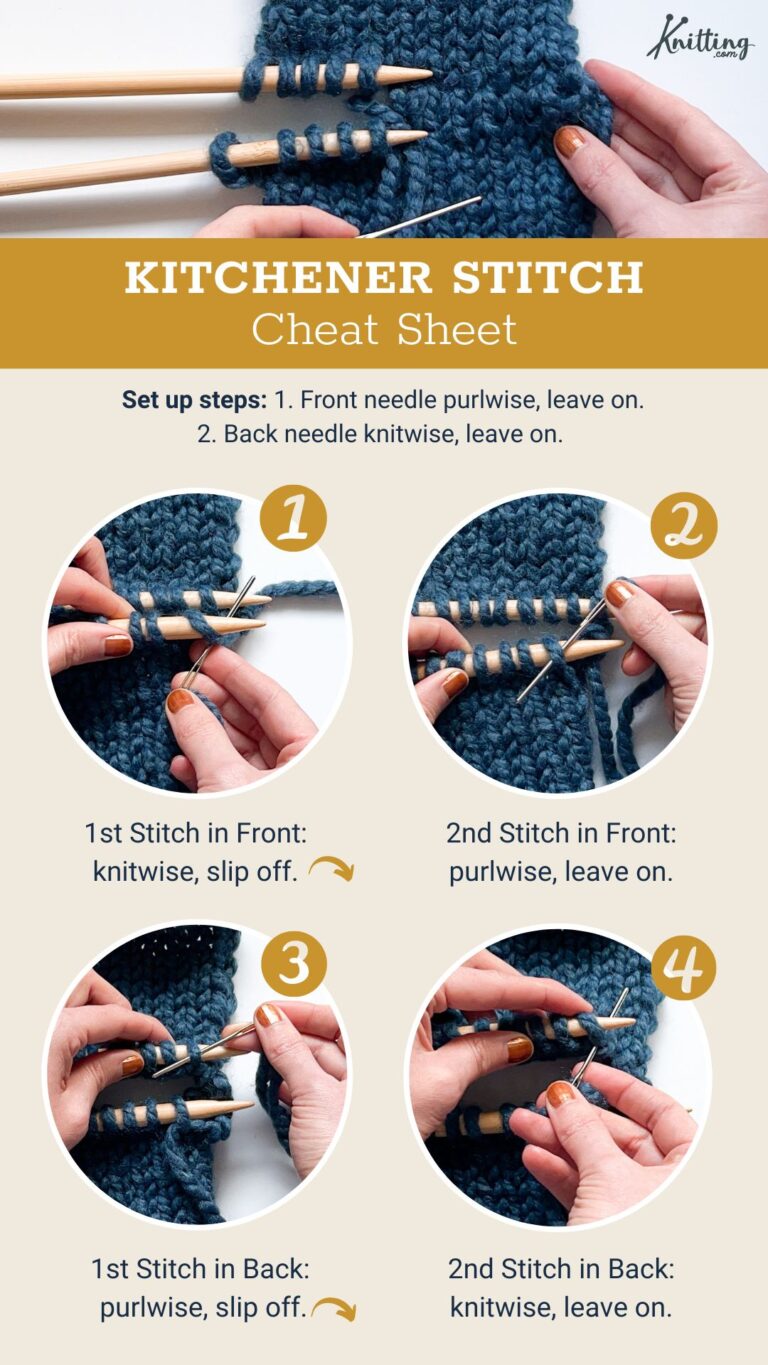 Kitchener Stitch for Invisible Seams [4 Quick Steps!]