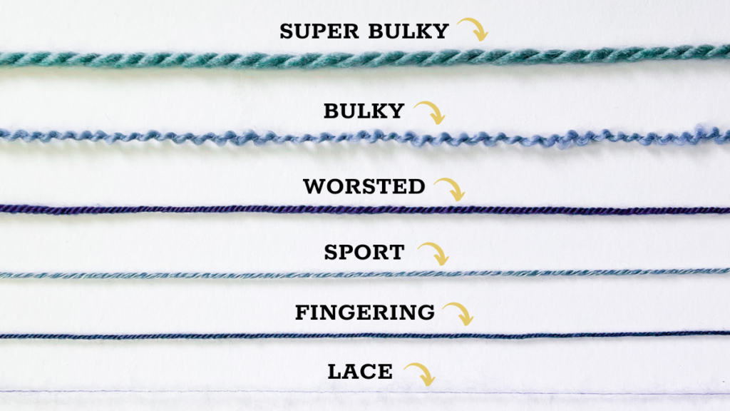8 Yarn Weights for Knitting - Easy Guide for Beginners!