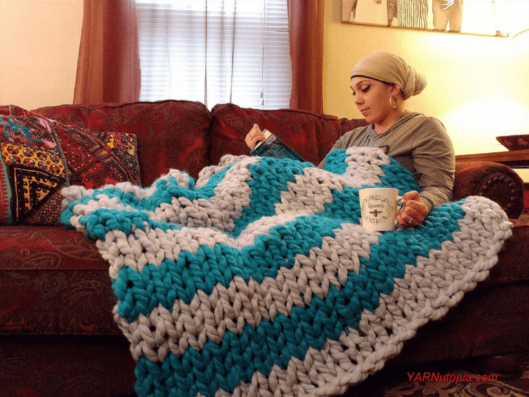 10 Fun Free Finger Knitting Blanket Patterns
