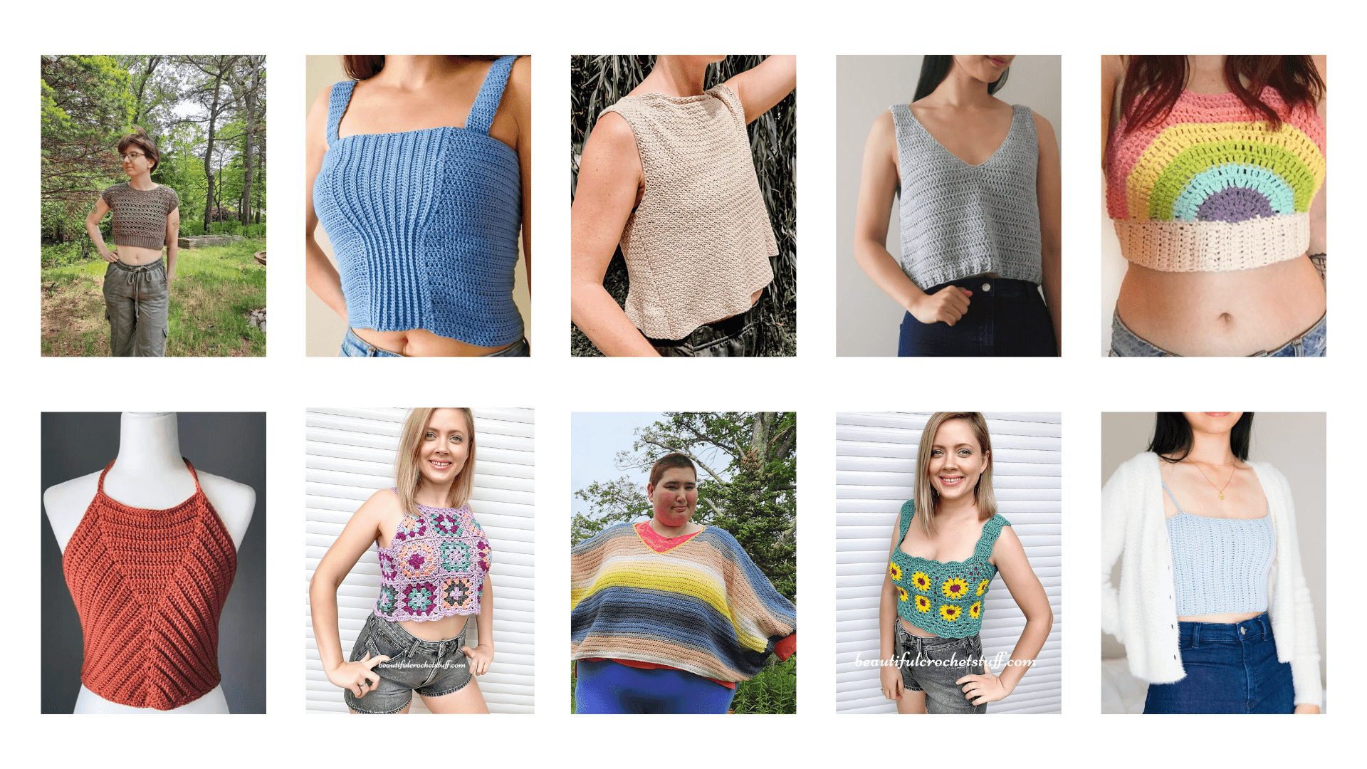 10+ Free & Easy Crochet Crop Top Patterns for Summer!