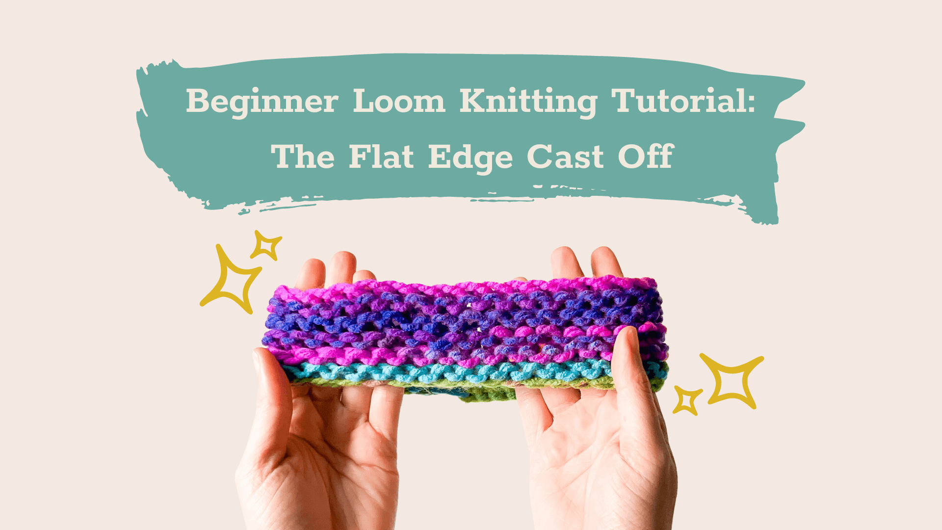 How to Loom Knit a Scarf: 5-Step Easy Loom Knit Scarf Pattern for ...