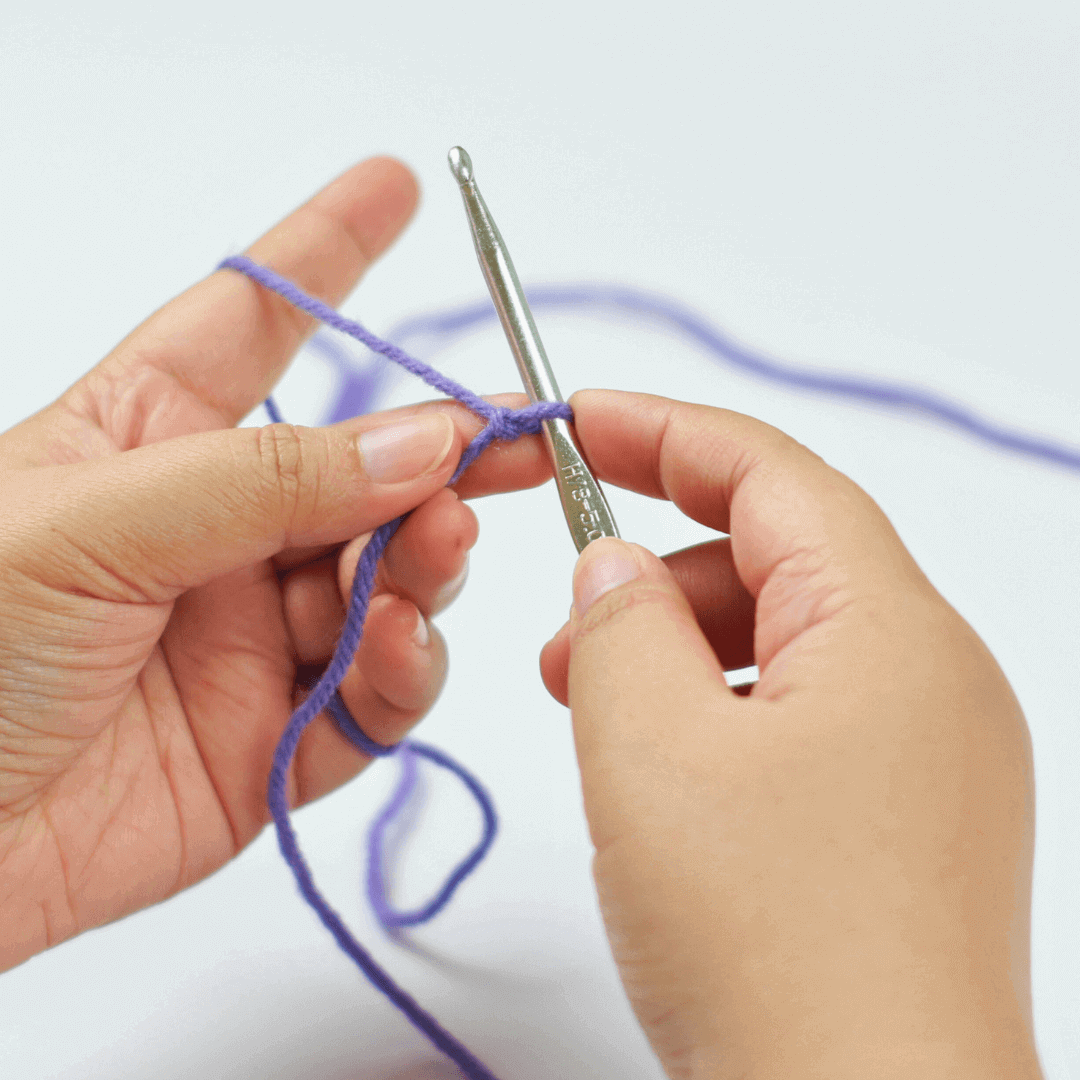 How to Chain Stitch for Crochet Beginners: 3 Easy Steps! - Knitting.com