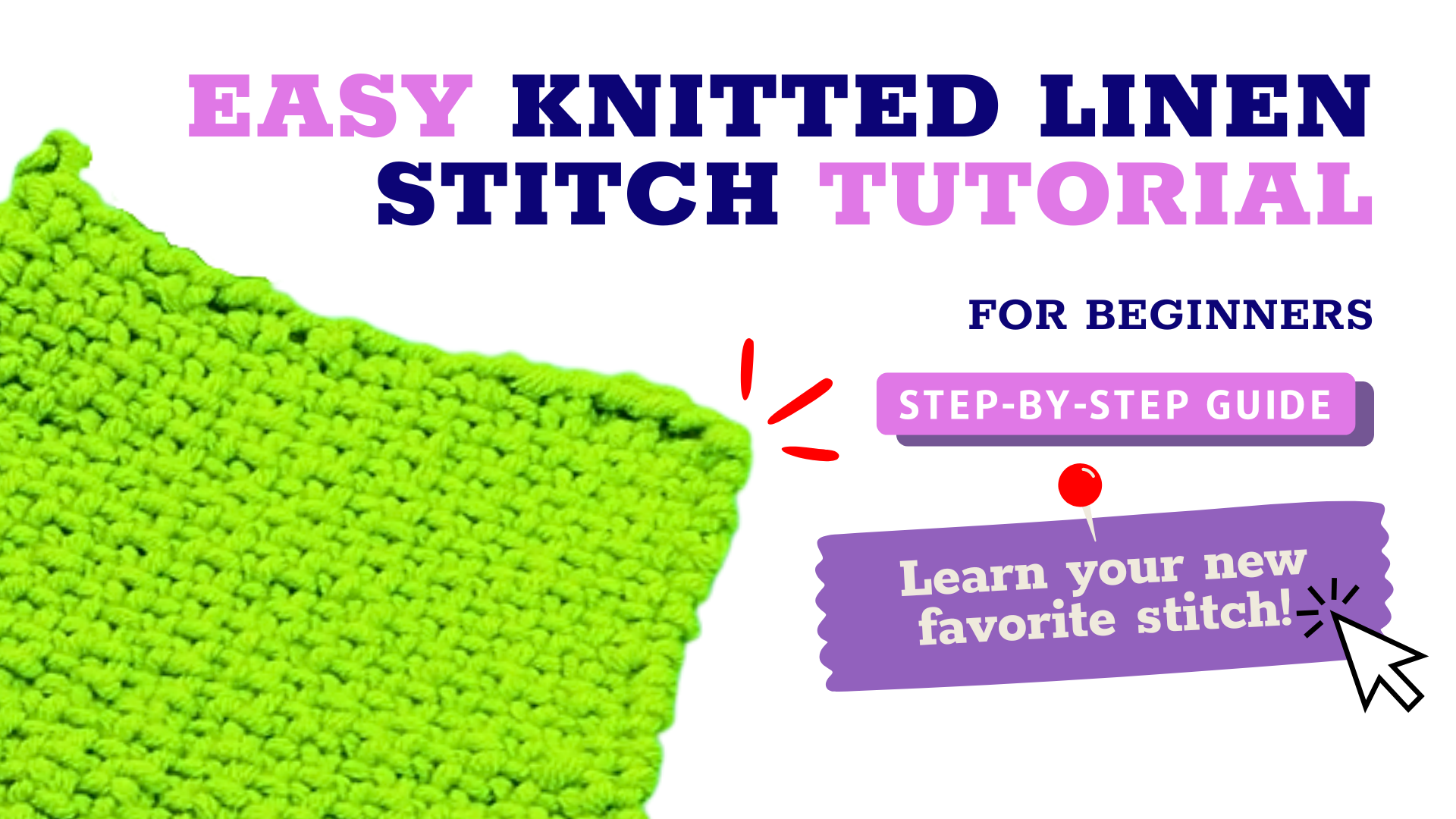 How to Knit the Linen Stitch in Just 2 Easy Rows - Knitting.com